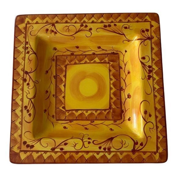 Pier 1 | Dining | Pier One 3 Inch Square Hand Painted Earthenware ...